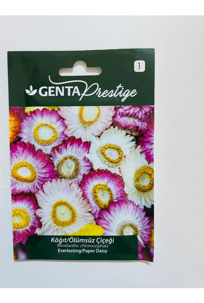 Genta Prestige Kağıt Ölümsüz Çiçeği Çiçek Tohumu
