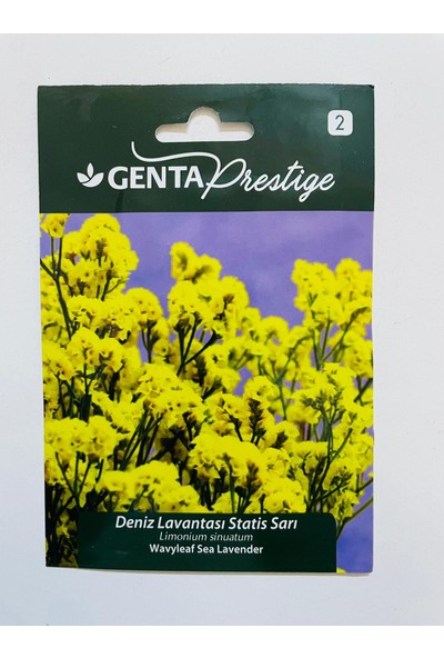 Genta Prestige Deniz Lavantası Statis Sarı Çiçek Tohumu Genta Prestige Deniz Lavantası Statis Sarı Çiçek Tohumu