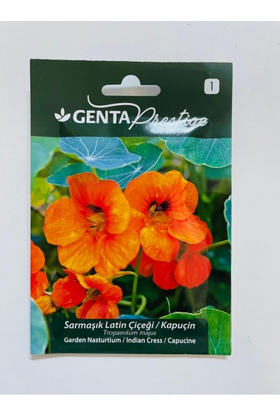 Genta Prestige Sarmaşık Latin Çiçeği Kapuçin Çiçek Tohumu Genta Prestige Sarmaşık Latin Çiçeği Kapuçin Çiçek Tohumu