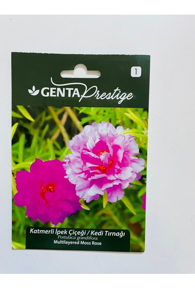 Genta Katmerli Ipek Çiçeği-Kedi Tırnağı Çiçek Tohumu