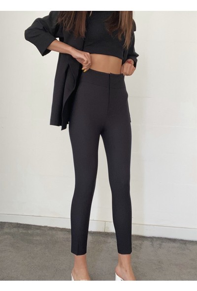 AÈC PRIVÈ Kadın Siyah Ekstra Yüksek Bel Toparlayıcı Pantalon