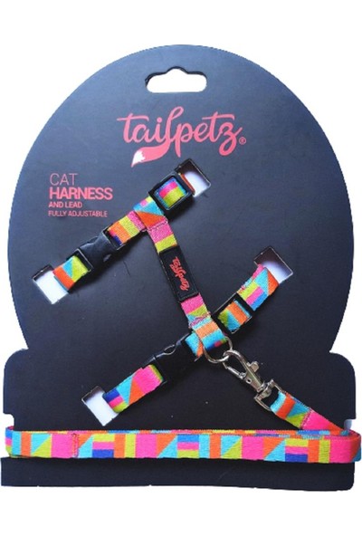 Tailpetz Cat Harnes Spirit Ayarlanır Kedi Gezdirme Takım Tasması Tailpetz Cat Harnes Spirit Ayarlanır Kedi Gezdirme Takım Tasması