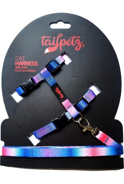 Tailpetz Cat Harnes Bavel Ayarlanır Kedi Gezdirme Takım Tasması Tailpetz Cat Harnes Bavel Ayarlanır Kedi Gezdirme Takım Tasması
