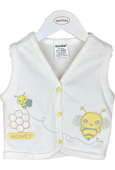 Minikel Arı Maya Penye Yelek Minikel Arı Maya Penye Yelek