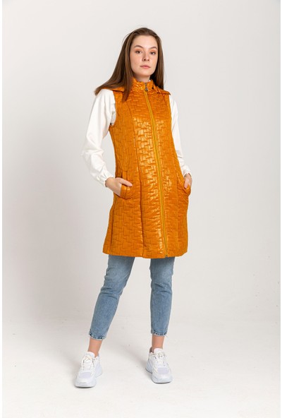 Noqta Hakim Yaka Fermuarlı Yelek