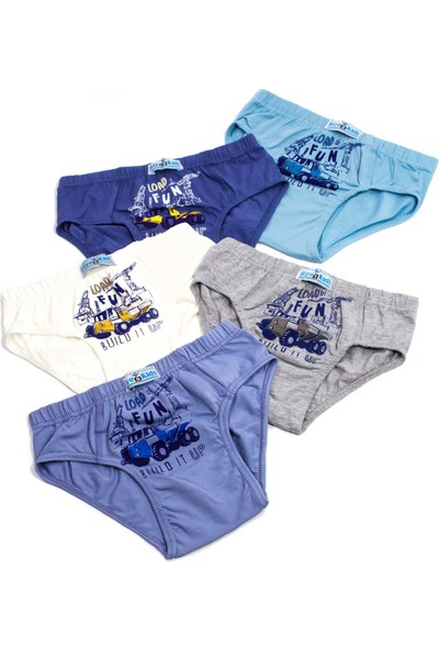 Biyokids Erkek Çocuk Külot 5 Li Paket Karışık Renk Baskılı Külot BYO2627 Biyokids Erkek Çocuk Külot 5 Li Paket Karışık Renk Baskılı Külot BYO2627