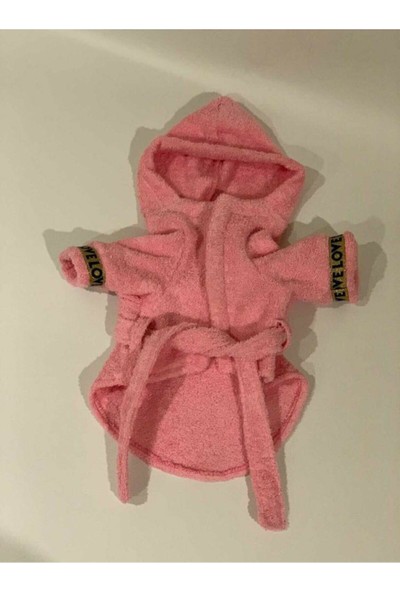 Aria Pet Butik Kedi Köpek Bornoz Pembe Xs