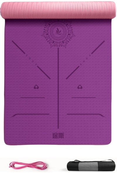 Tusi Yoga Matı ve Pilates Minderi Mor Tpe 8mm Tusi Yoga Matı ve Pilates Minderi Mor Tpe 8mm