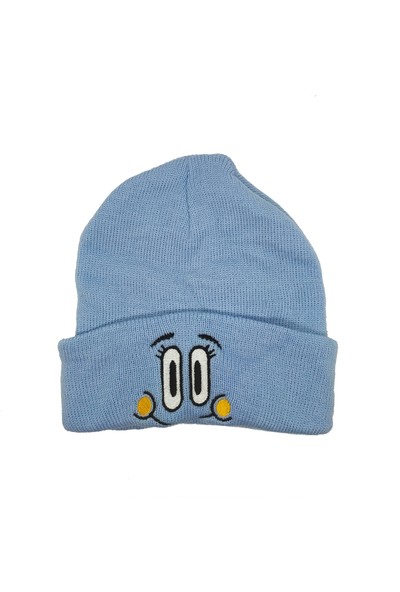 Alp Collection Mavi Gumball Darwin Akrilik Nakışlı Katlamalı Bere Alp Collection Mavi Gumball Darwin Akrilik Nakışlı Katlamalı Bere