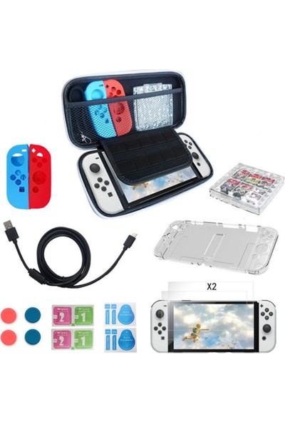 Bonanza Int Nintendo Switch OLED Aksesuar Seti - Çok Renkli (Yurt Dışından) Bonanza Int Nintendo Switch OLED Aksesuar Seti - Çok Renkli (Yurt Dışından)
