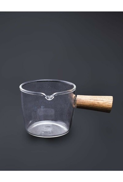 Arow Bambu Kulplu Cam Sütlük