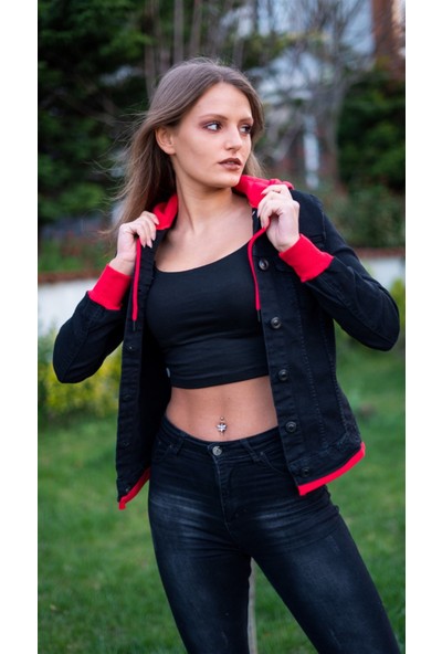 Egs Bayan Kapşonlu Kot Ceket 20212