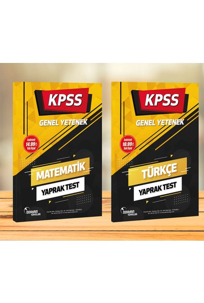 Doktrin Yayınları 2022 KPSS Matematik ve Türkçe Yaprak Testler Doktrin Yayınları 2022 KPSS Matematik ve Türkçe Yaprak Testler