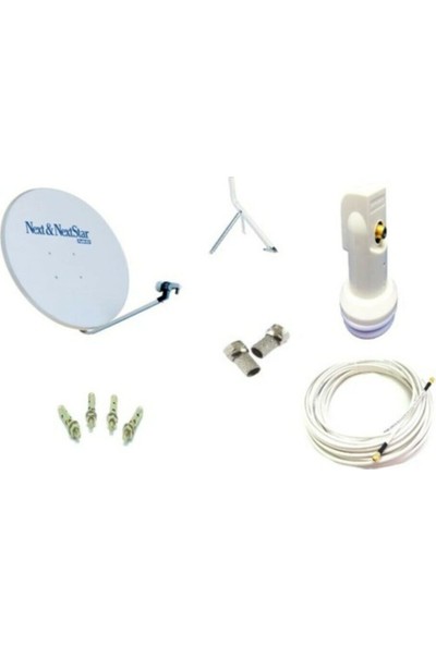 Next Nextstar 70 cm Çanak Anten Seti (Çanak+Lnb+10 mt Kablo+2 Adet Konnektör+4 Adet Çelik Dübel) Next Nextstar 70 cm Çanak Anten Seti (Çanak+Lnb+10 mt Kablo+2 Adet Konnektör+4 Adet Çelik Dübel)