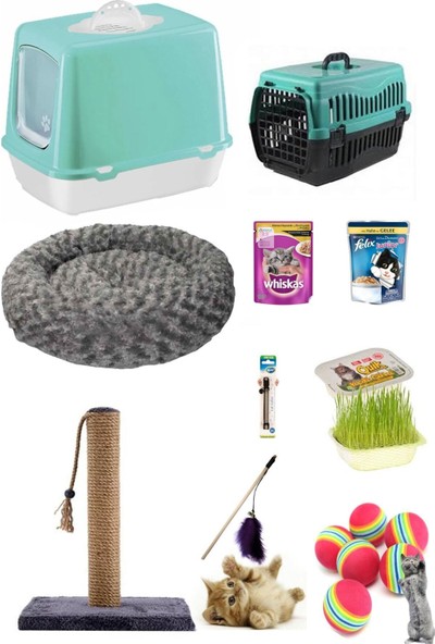 Bio Sand Petzen Premium Kedi Tuvalet Seti ve Ihtiyaçları 10'lu Paket Bio Sand Petzen Premium Kedi Tuvalet Seti ve Ihtiyaçları 10'lu Paket