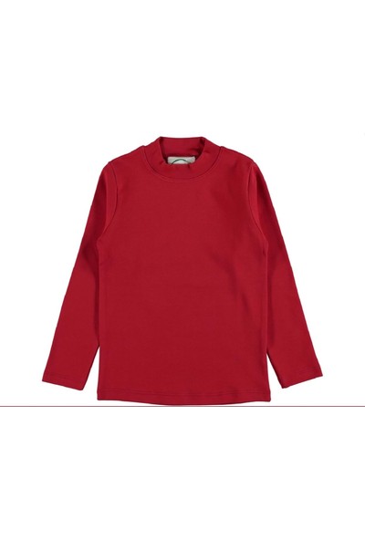 Başak Çocuk Giyim 290975 Interlok Çocuk Düz Badi / Kırmızı 9/12Y Uni - Kırmızı - 9-10 Yaş