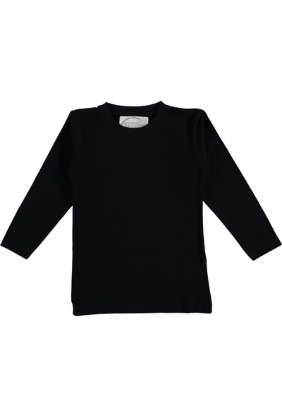 Başak Çocuk Giyim 293612 Siyah Uzunkol Badi 5/8 Yaş - Siyah - 4-5 Yaş