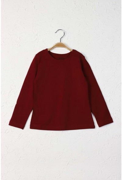 Başak Çocuk Giyim 126737 Düz Badi Uzun Kol 6AY/12 Ay - Bordo - 6 Ay