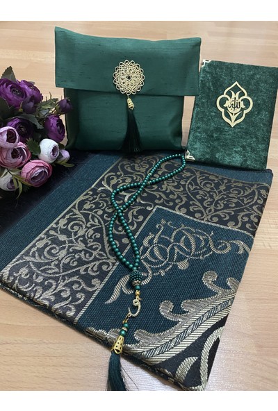 Ayhanhome 4’lü Şantuk Çantalı Hediyelik Çeyizlik Seccade Seti