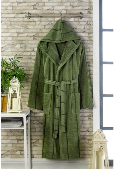 Sedona Pamuklu Kadife Kapüşonlu Unisex Bornoz Sedona Pamuklu Kadife Kapüşonlu Unisex Bornoz