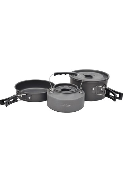 Nurgaz Üçü Bir Arada Tencere Tava Çaydanlık Seti