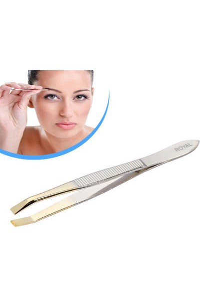 Ozcmax Altın Uçlu Paslanmaz Cımbız- Ozcmax Altın Uçlu Paslanmaz Cımbız-