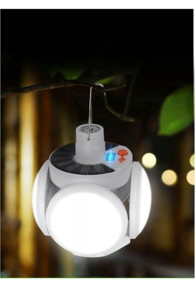 Alsepeteavm Alsepetavm Solar Güneş Enerji ve USB Sarjlı 5 Kanatlı Bahçe Aydınlatma LED Askılı Pratik Kamp Lamba Alsepeteavm Alsepetavm Solar Güneş Enerji ve USB Sarjlı 5 Kanatlı Bahçe Aydınlatma LED Askılı Pratik Kamp Lamba