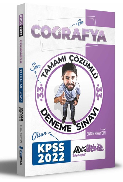 Hocawebte Yayınları 2022 KPSS Coğrafya Tamamı Çözümlü 33 Deneme