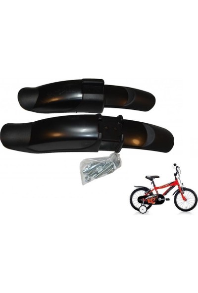 Bisiklet 16 - 20 Jant Çamurluk Takımı Siyah