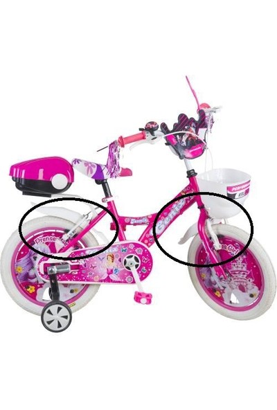 Bisiklet 16 - 20 Jant Çamurluk Takımı Beyaz