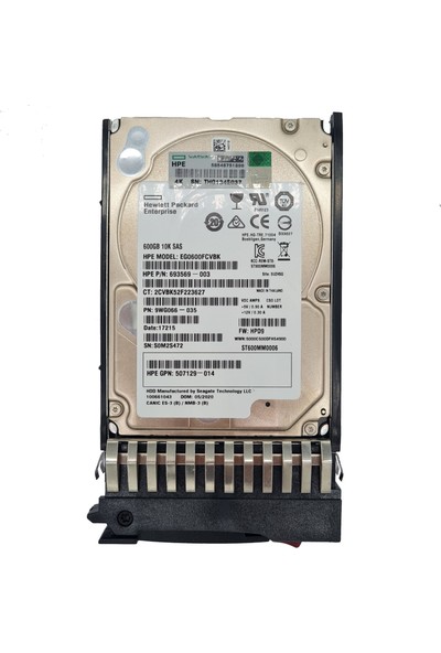 Hp 693569-003 600GB 10K Sas Disk