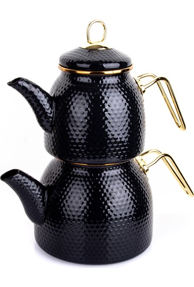 Bambum Crystal Selection Dot Emaye Çaydanlık Gri Bambum Crystal Selection Dot Emaye Çaydanlık Gri