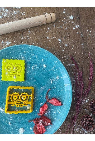 Süngerbob Kurabiye Kalıbı Kare Pantolon Kurabiye Kalıbı Spongebob Kurabiye Kalıbı