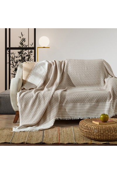 Vagonik Zigzag Natural Keten Koltuk Örtüsü | Koltuk Şalı Çekyat Örtüsü Vagonik Zigzag Natural Keten Koltuk Örtüsü | Koltuk Şalı Çekyat Örtüsü