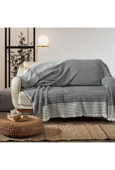 Vagonik Zigzag Natural Keten Koltuk Örtüsü | Koltuk Şalı Çekyat Örtüsü Vagonik Zigzag Natural Keten Koltuk Örtüsü | Koltuk Şalı Çekyat Örtüsü