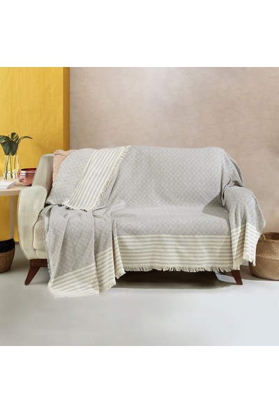 Vagonik Helena Natural Keten Koltuk Örtüsü | Koltuk Şalı Çekyat Örtüsü Vagonik Helena Natural Keten Koltuk Örtüsü | Koltuk Şalı Çekyat Örtüsü