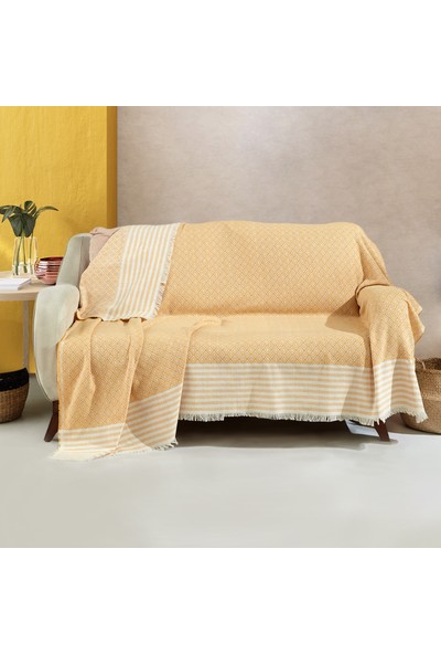 Vagonik Helena Natural Keten Koltuk Örtüsü | Koltuk Şalı Çekyat Örtüsü Vagonik Helena Natural Keten Koltuk Örtüsü | Koltuk Şalı Çekyat Örtüsü