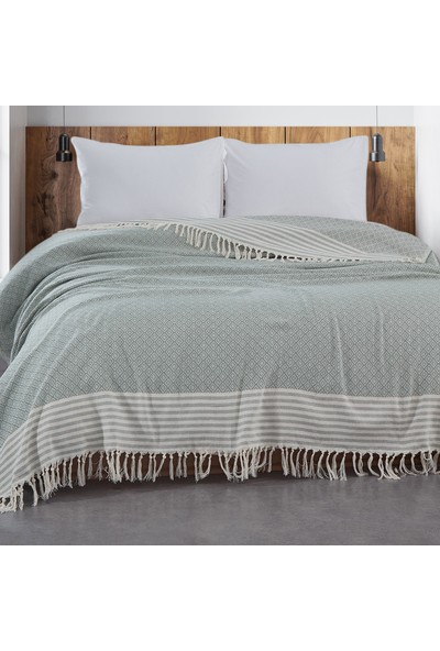 Vagonik Helena Kara Tezgah Dokuma Çift Kişilik Yatak Örtüsü Vagonik Helena Kara Tezgah Dokuma Çift Kişilik Yatak Örtüsü