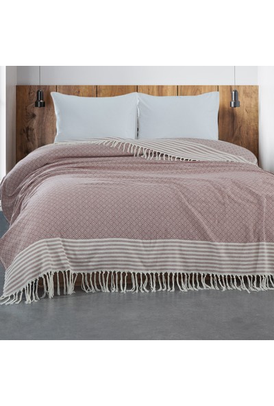 Vagonik Helena Kara Tezgah Dokuma Çift Kişilik Yatak Örtüsü Vagonik Helena Kara Tezgah Dokuma Çift Kişilik Yatak Örtüsü