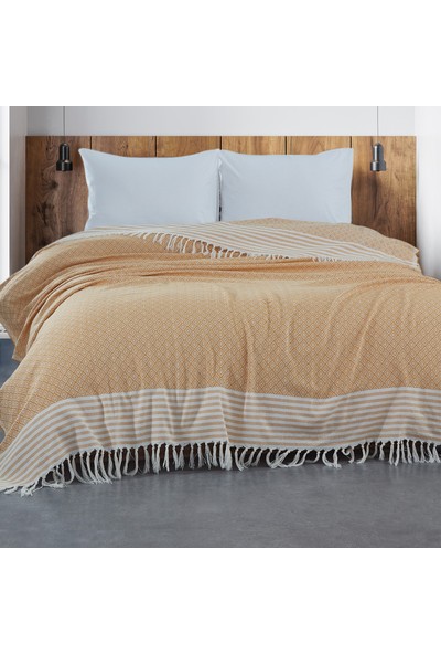 Vagonik Helena Kara Tezgah Dokuma Çift Kişilik Yatak Örtüsü Vagonik Helena Kara Tezgah Dokuma Çift Kişilik Yatak Örtüsü