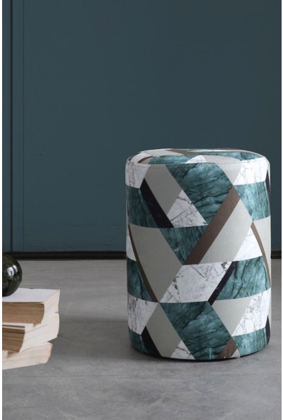 Express Mobilya Marmo Silindir Puf