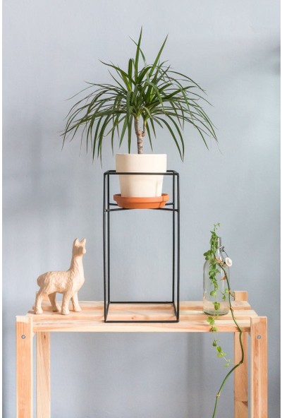 Merzana Metal Çiçeklik ve Saksılık Dekoratif Saksı Rafı