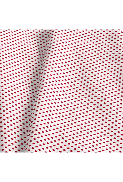 Bursa Kumaşçısı Puantiyeli Poplin Kumaş