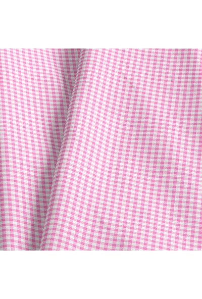 Bursa Kumaşçısı Çıtır Kare Desenli Poplin Kumaş