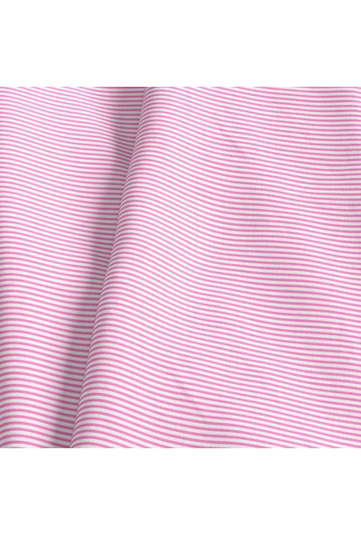 Bursa Kumaşçısı Çıtır Çizgi Desenli Poplin Kumaş