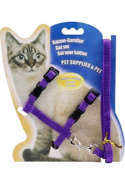 Trendpoint Kedi Göğüs Tasması ve Gezdirme Seti Trendpoint Kedi Göğüs Tasması ve Gezdirme Seti