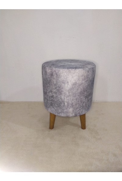 Movia Home Gürgen Retro Ahşap Ayaklı Dekoratif Gri Silindir Puf Bench Koltuk Sandalye Makyaj Koltuğu Puf Movia Home Gürgen Retro Ahşap Ayaklı Dekoratif Gri Silindir Puf Bench Koltuk Sandalye Makyaj Koltuğu Puf