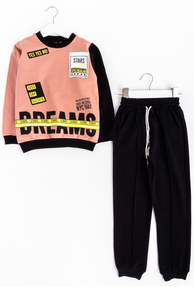 Babymod Yazı Baskılı Kız Çocuk Eşofman Takım