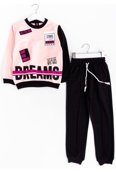 Babymod Yazı Baskılı Kız Çocuk Eşofman Takım