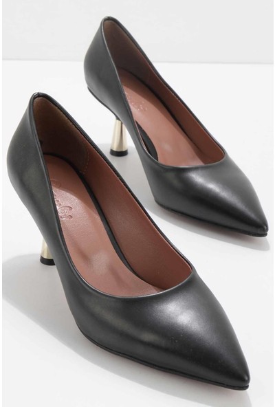 Bambi Siyah Kadın Klasik Topuklu Ayakkabı K015960340